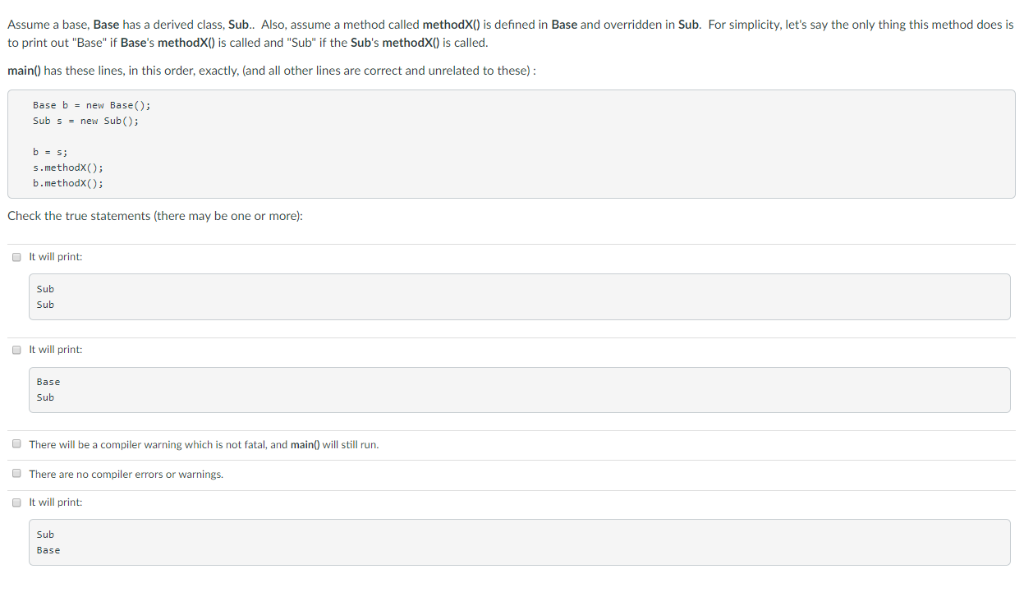Solved Select The Derived Class Constructor Definitions That