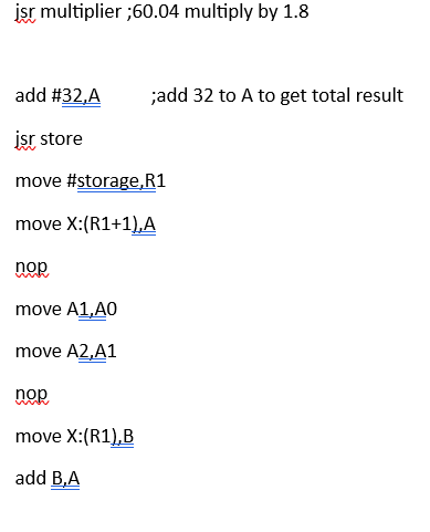 Solved \r\n\r\n\r\nmove \\#storage,R1 ;make 0X2016 the start | Chegg.com