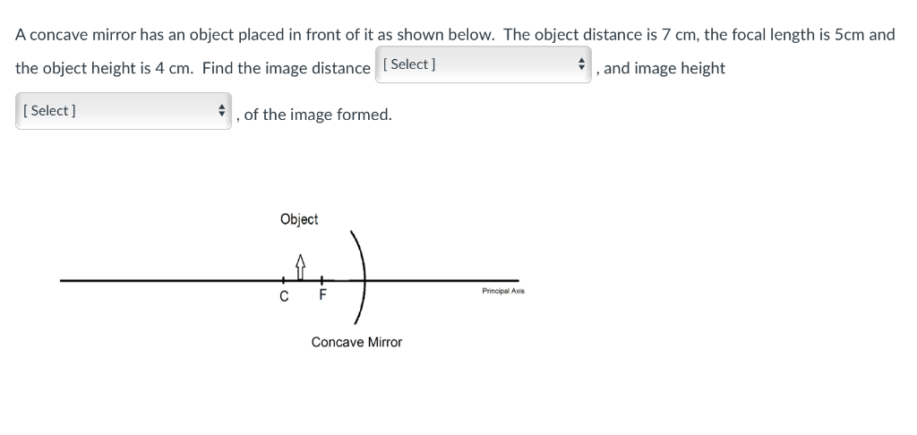 Solved A concave mirror has an object placed in front of it | Chegg.com