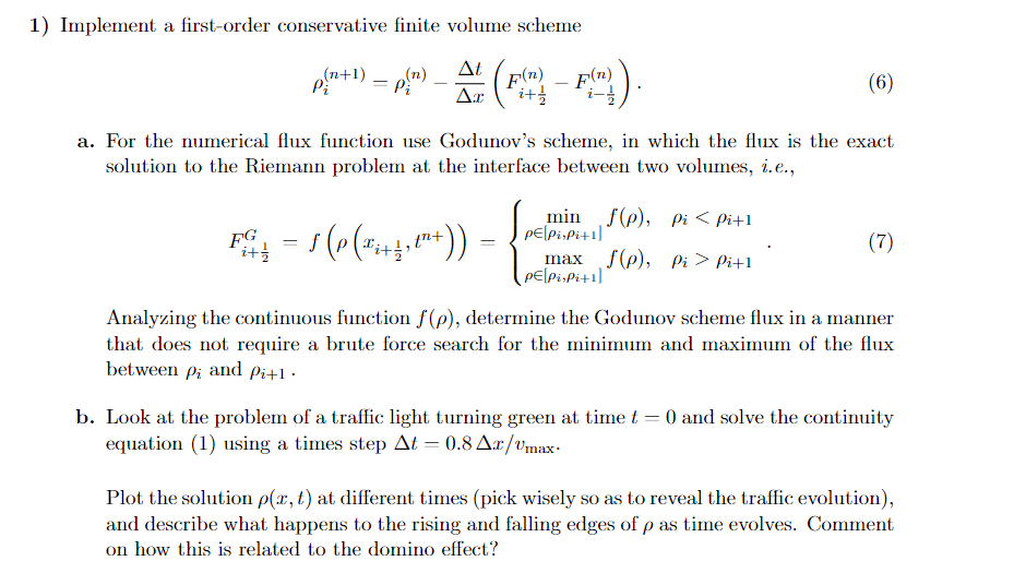 1 Implement A First Order Conservative Finite Volume