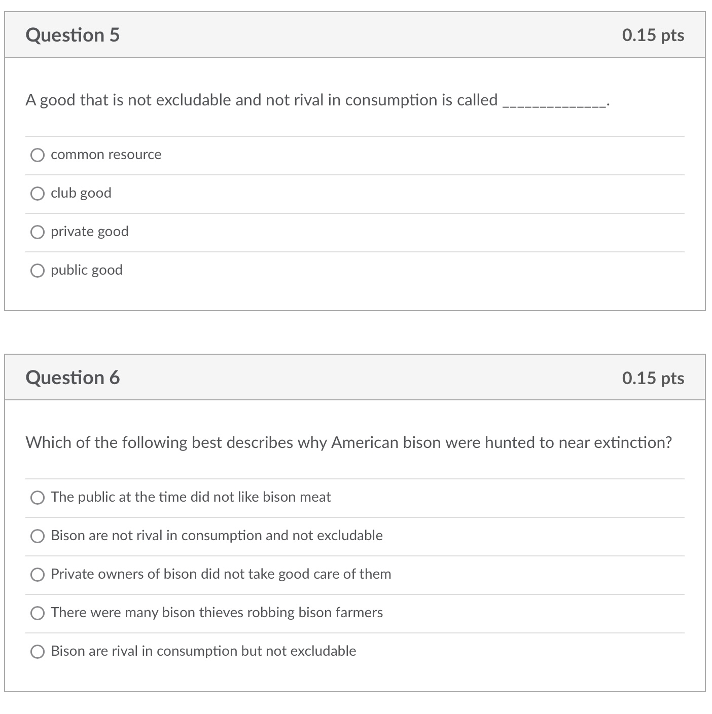 Solved A good that is not excludable and not rival in | Chegg.com