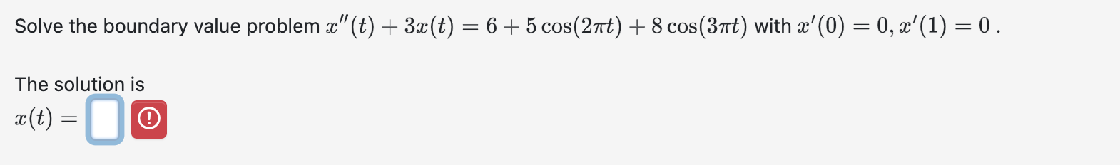 Solved Solve the boundary value problem | Chegg.com