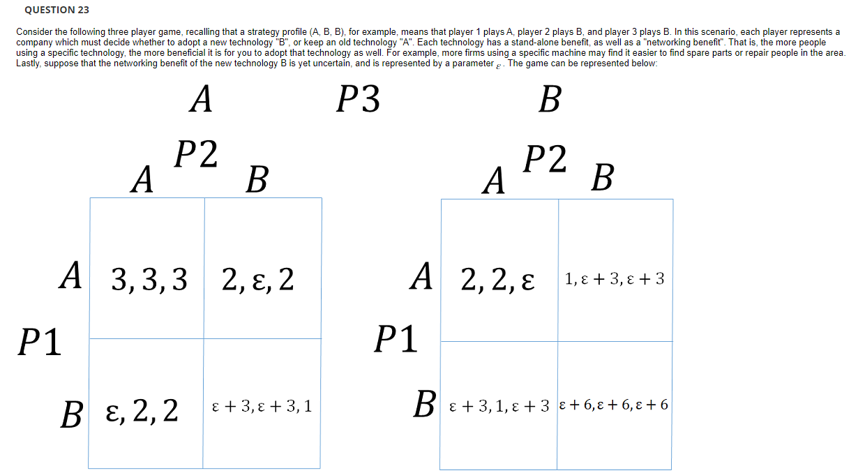 Solved Consider the following three player game, recalling | Chegg.com