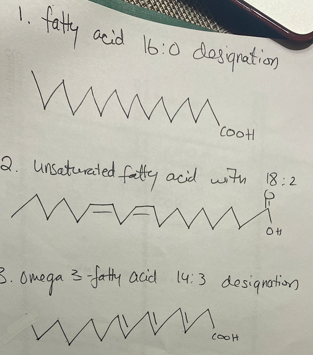 Solved A. Show the structure of a mixed triglyceride that | Chegg.com