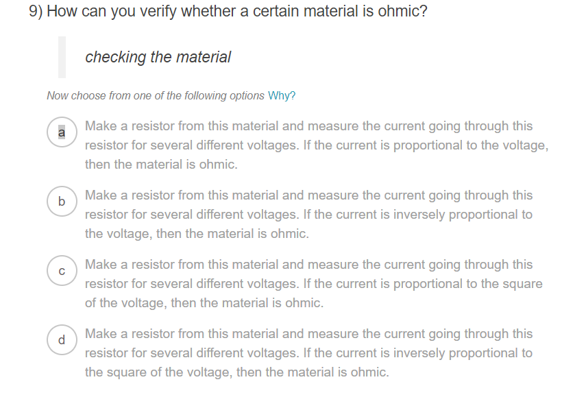 Solved 9) How can you verify whether a certain material is | Chegg.com