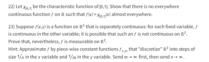 Solved 22) Let x[0,1] be the characteristic function of | Chegg.com