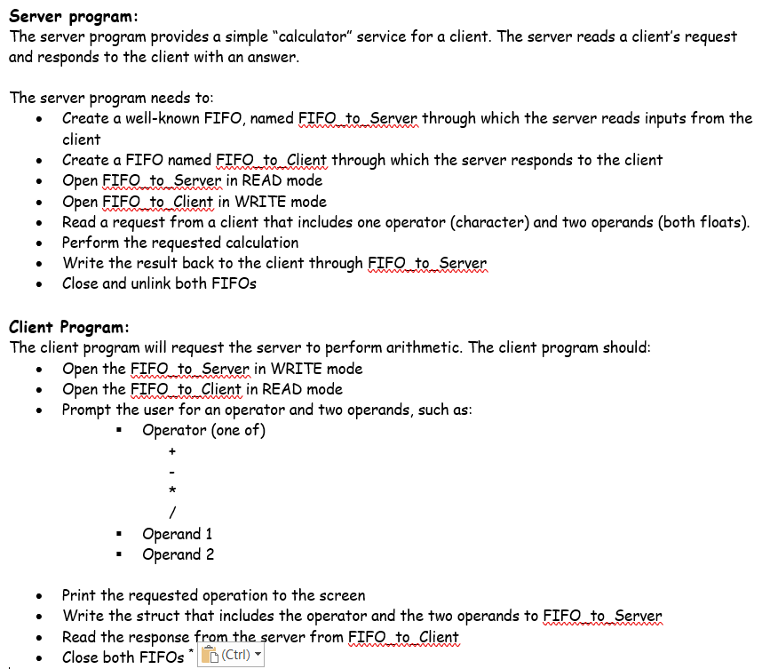 Server program: The server program provides a simple | Chegg.com