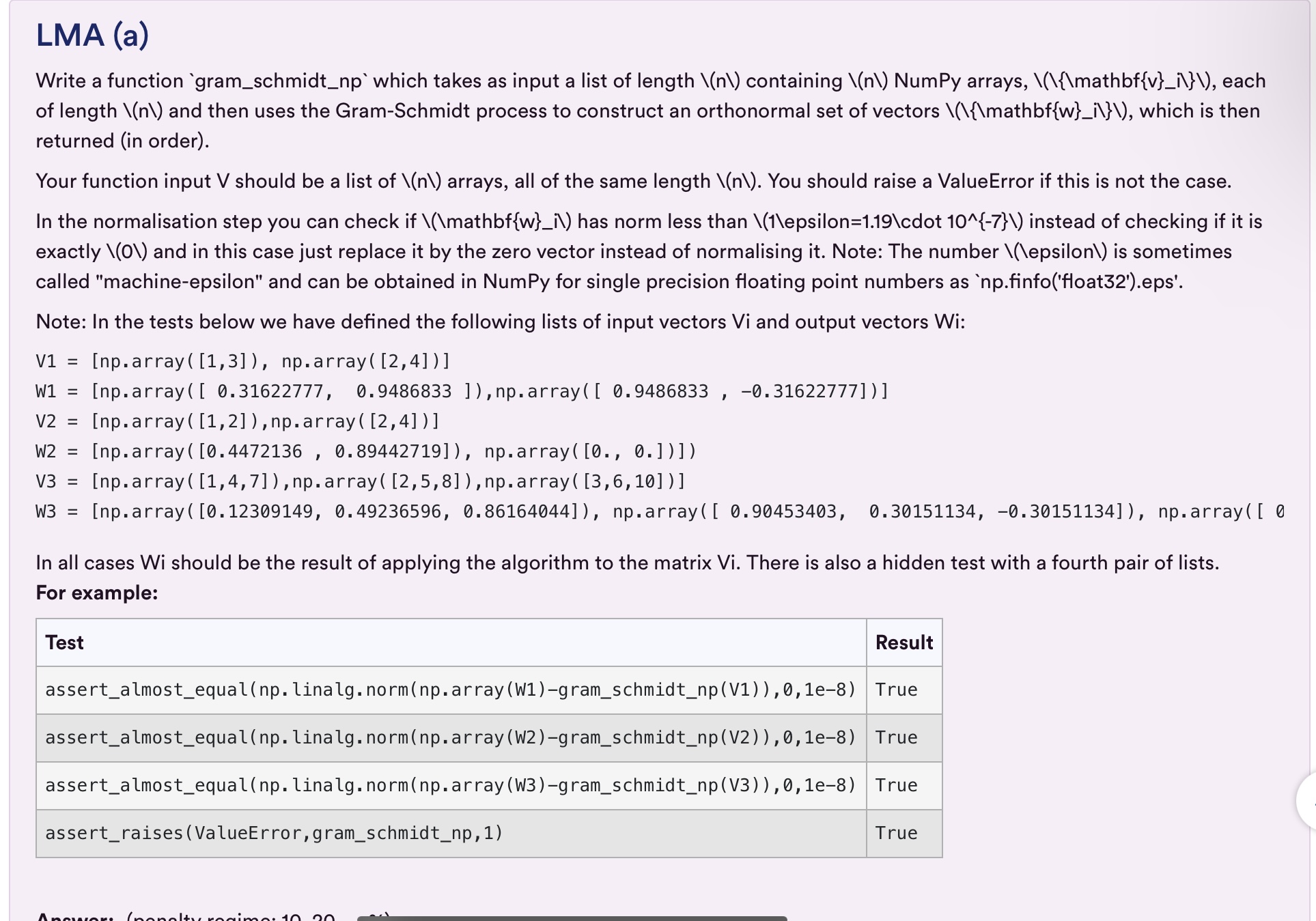 The Gram Schmidt Process Is An Algorithm Which Can Be 