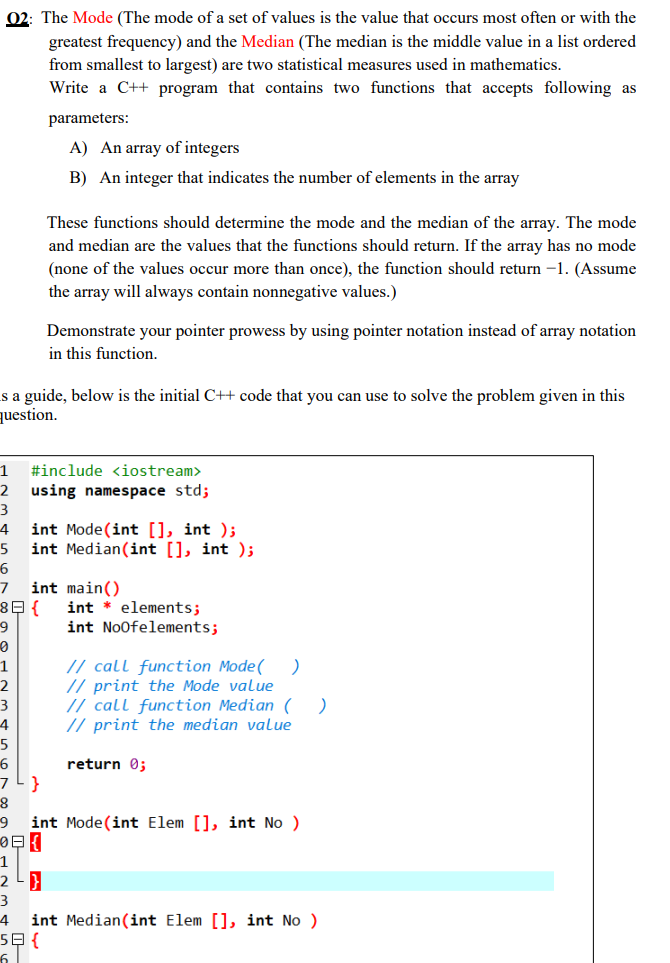 Solved 02: The Mode (The mode of a set of values is the | Chegg.com