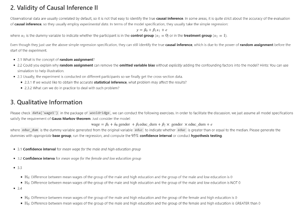 2 Validity Of Causal Inference Ii Observational Data