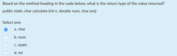 Solved What is the output of the following Java code? int | Chegg.com