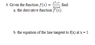 Solved Given the function f(x)=x2-72x+4, ﻿find:a. ﻿the | Chegg.com
