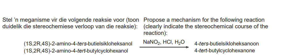 Solved Stel 'n meganisme vir die volgende reaksie voor (toon | Chegg.com