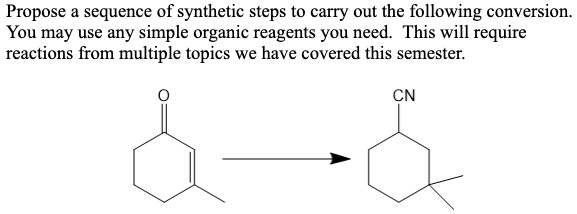 Solved Propose a sequence of synthetic steps to carry out | Chegg.com
