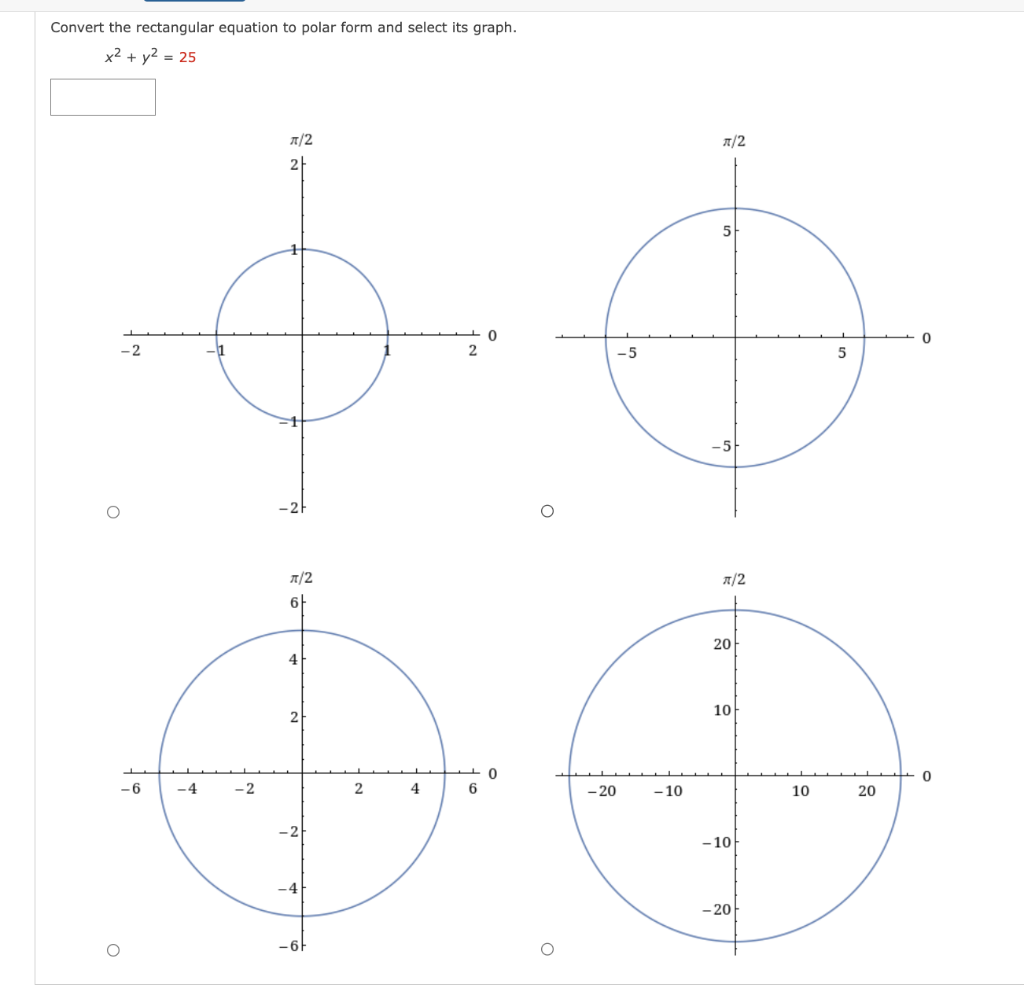 Solved Convert the rectangular equation to polar form and | Chegg.com