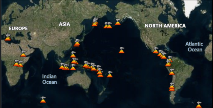 Solved Why are there regions that have many active volcanoes | Chegg.com