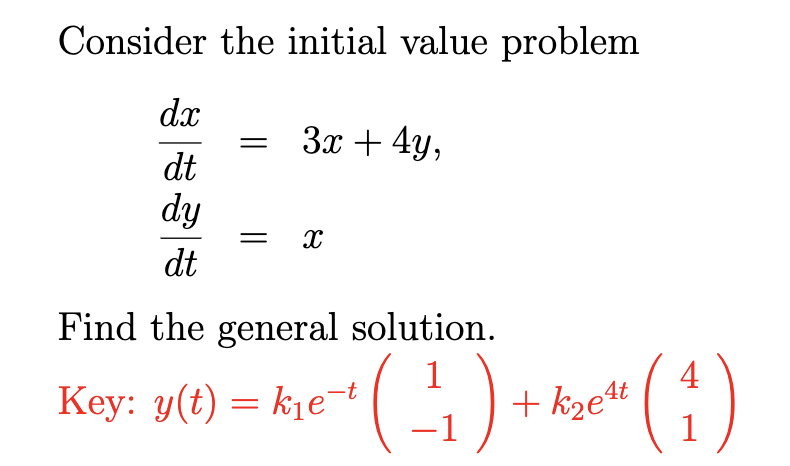 Solved Consider the initial value | Chegg.com
