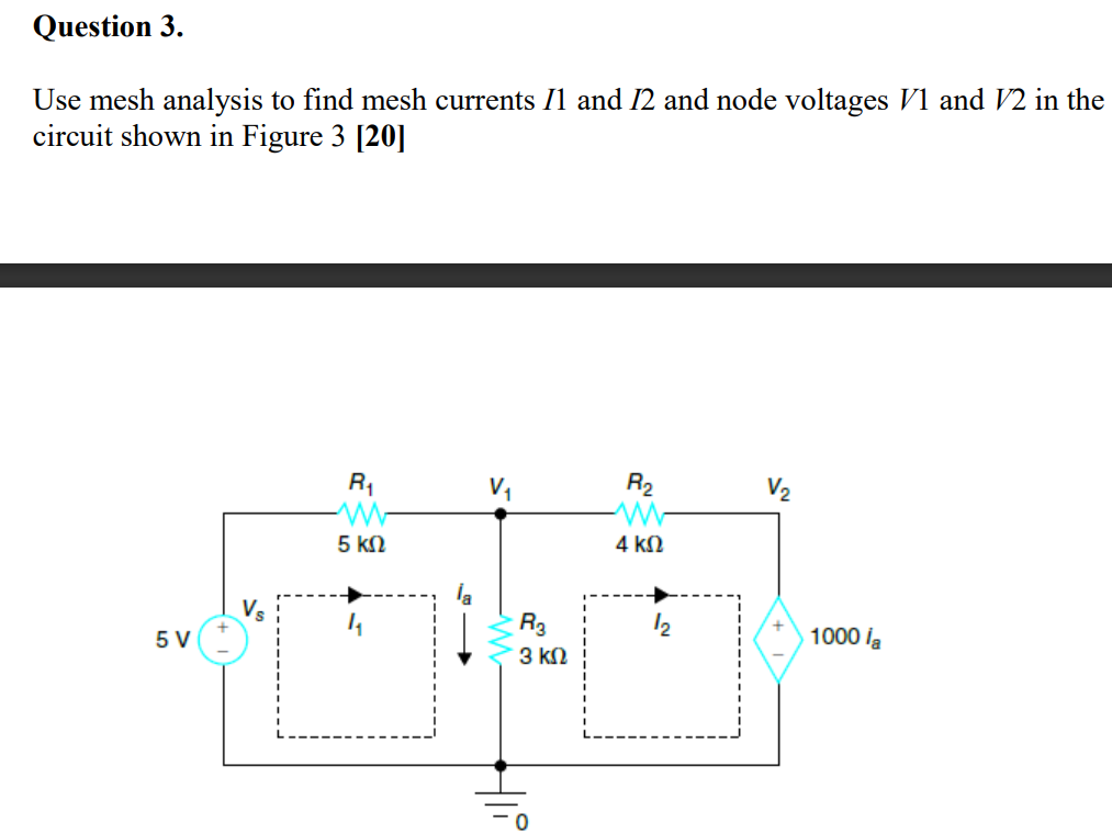 Solved Question 1. For the given circuit below: a. Use | Chegg.com