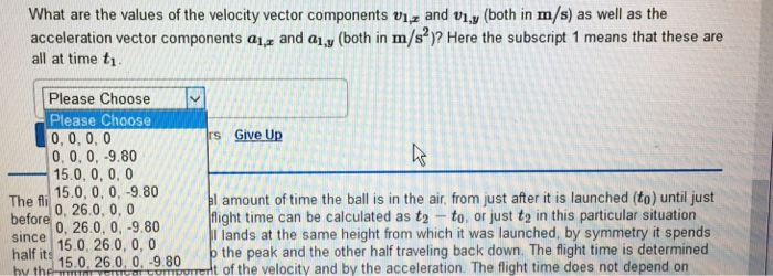 Solved t peak height y or ymax U 1 range o or K 0 Distance | Chegg.com