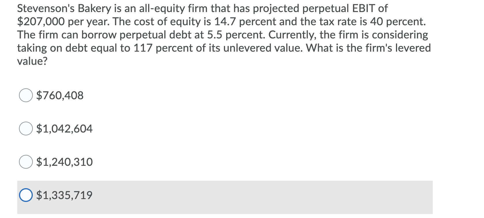 Solved Stevenson's Bakery is an all-equity firm that has | Chegg.com