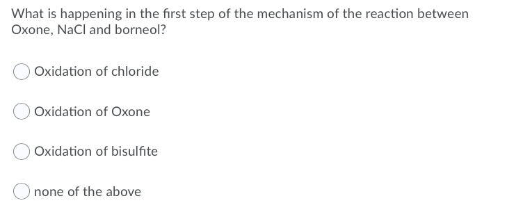 Solved What is happening in the first step of the mechanism | Chegg.com