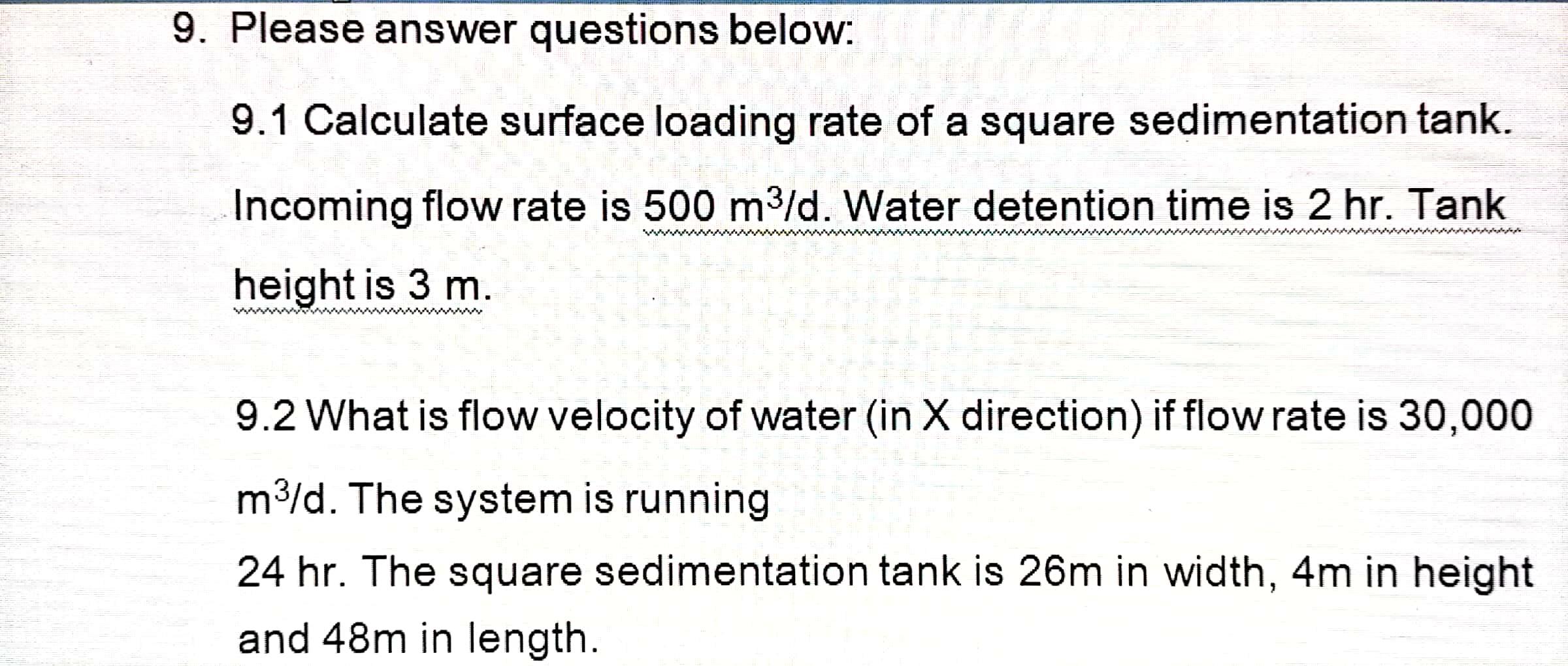 Solved 9. Please answer questions below: 9.1 Calculate | Chegg.com