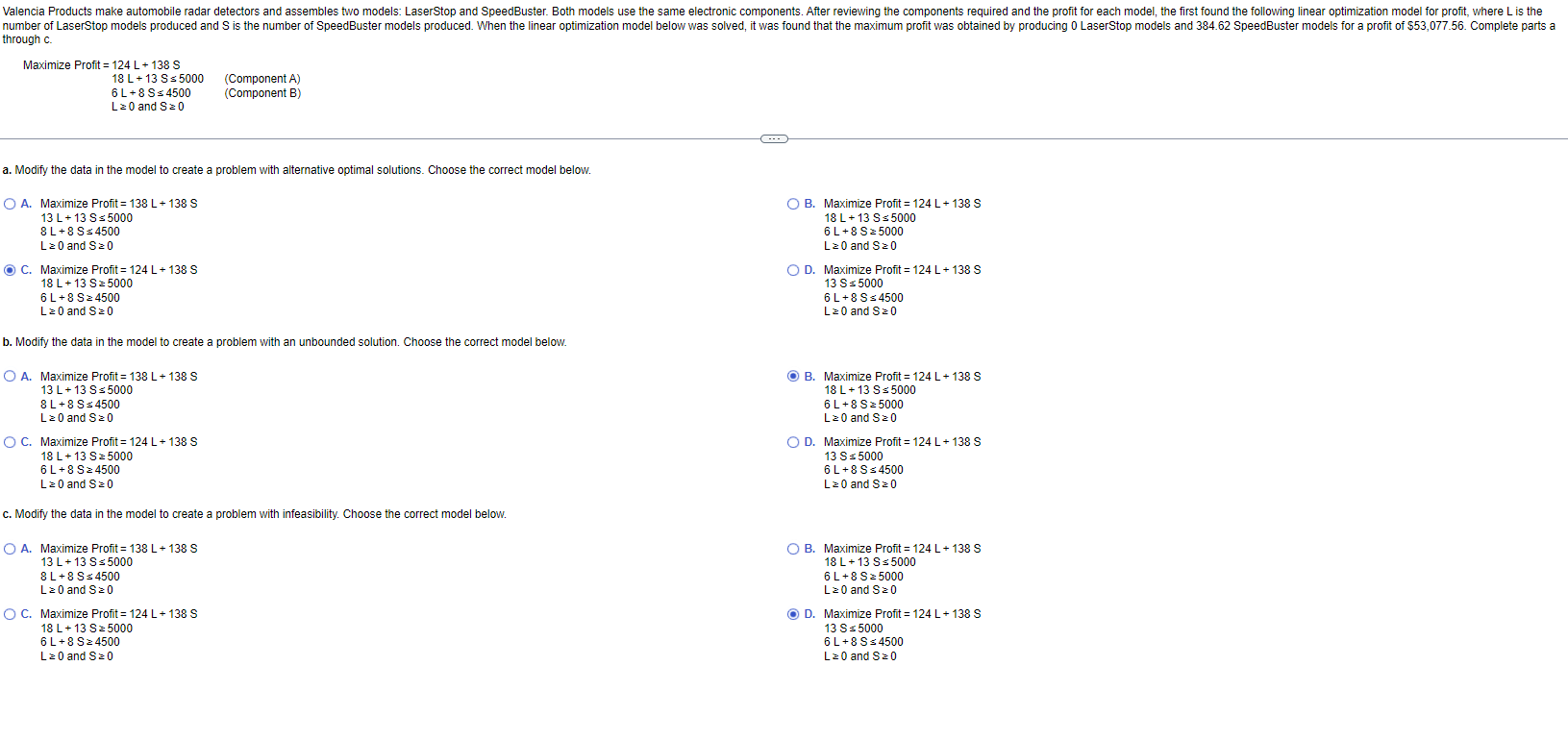 Solved through C. ﻿Maximize Profit | Chegg.com