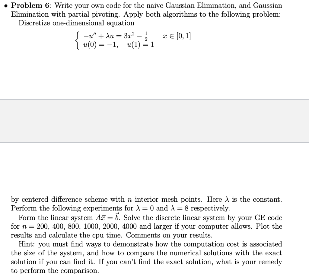 Problem 6: Write your own code for the naive | Chegg.com