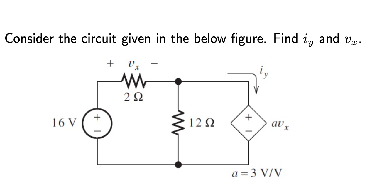 Solved Consider the circuit given in the below figure. Find | Chegg.com