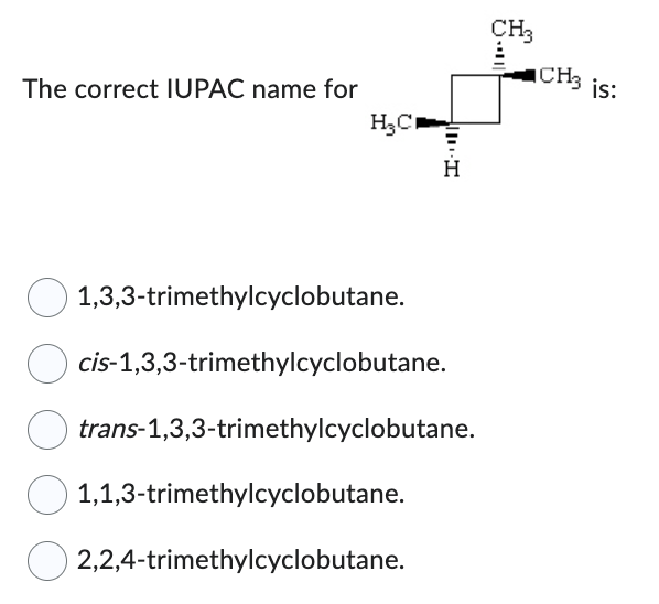 Solved The correct IUPAC name | Chegg.com
