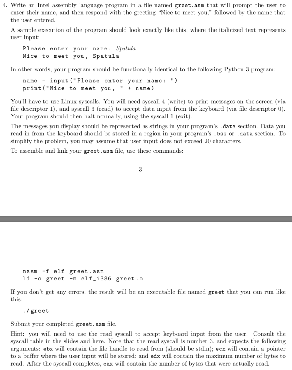 Solved Write an Intel assembly language program in a file | Chegg.com