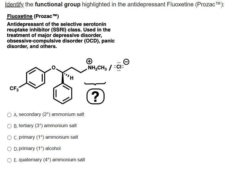 Solved Identify the functional group highlighted in the | Chegg.com