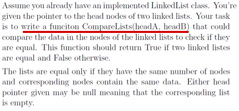 Solved Assume you already have an implemented LinkedList | Chegg.com