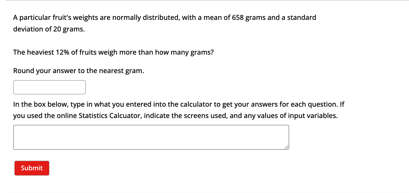 Solved A particular fruit's weights are normally | Chegg.com