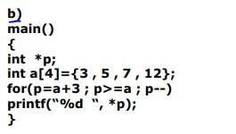 Solved List the output of the following C program | Chegg.com