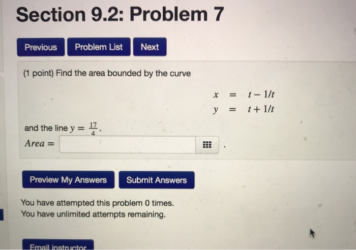 Solved Section 9.2: Problem 7 Previous Problem List Next (1 | Chegg.com