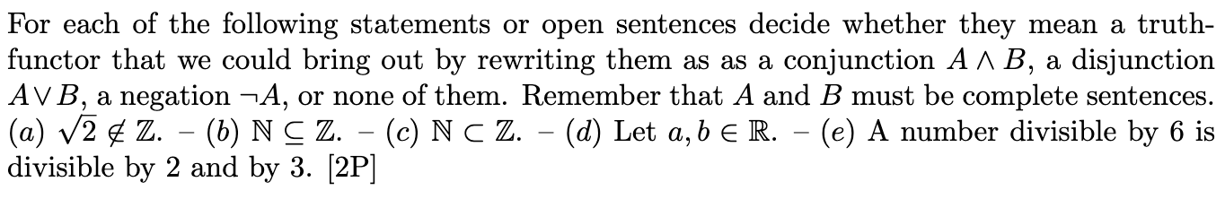 Solved For each of the following statements or open | Chegg.com