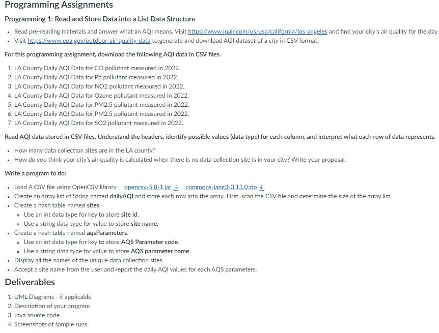 Programming 1: Read and Store Data into a List Data | Chegg.com