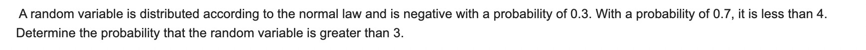 Solved A random variable is distributed according to the | Chegg.com