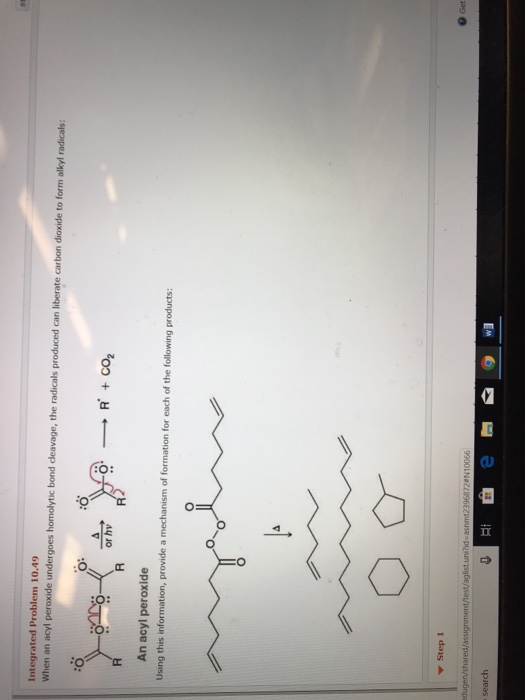 Solved Integrated Problem 10.49 When an acyl peroxide | Chegg.com