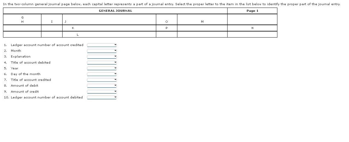Solved In the two-column general journal page below, each | Chegg.com