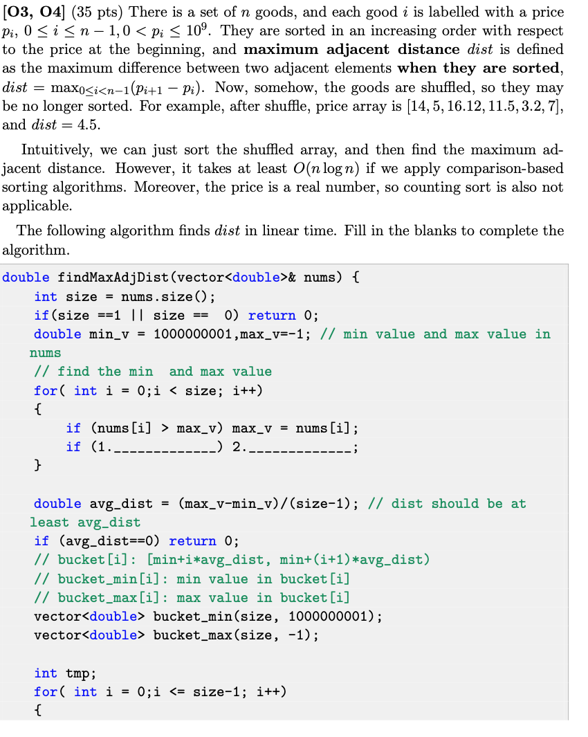Solved [03, 04] (35 pts) There is a set of n goods, and each | Chegg.com