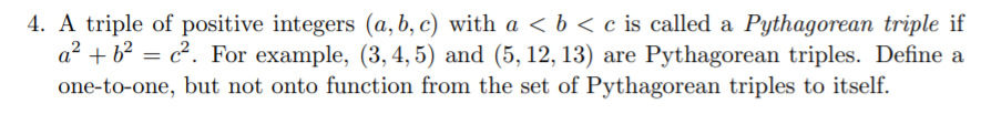 Solved 4. A triple of positive integers (a, b, c) with a