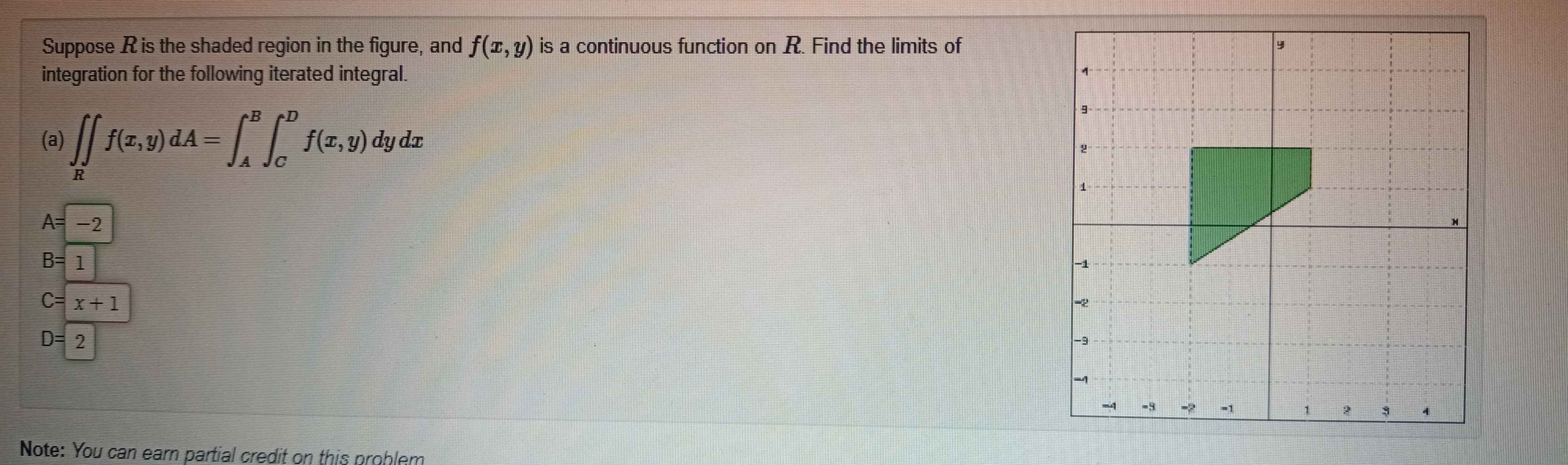 Solved Suppose R is the shaded region in the figure, and | Chegg.com