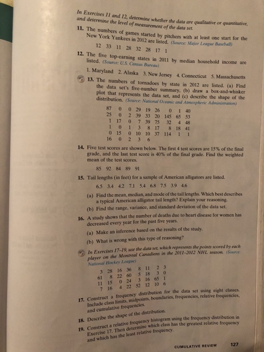 Solved n Exercises 1 and 2, identify the sampling technique | Chegg.com
