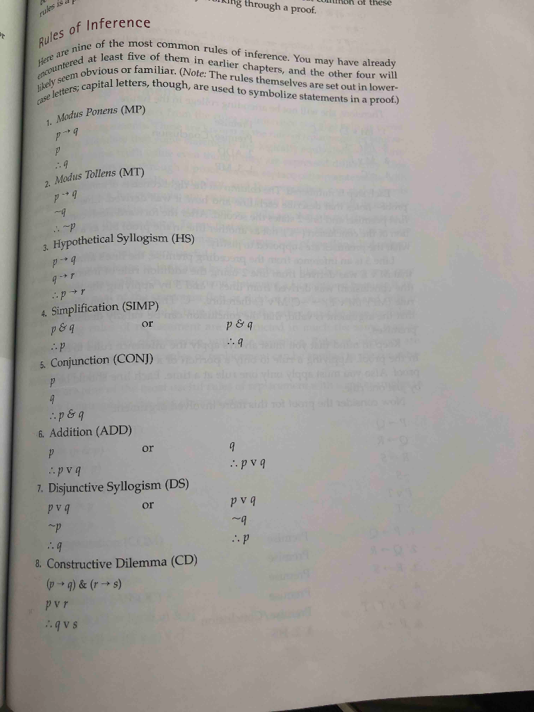 Solved For each of the following arguments, use the rules of | Chegg.com