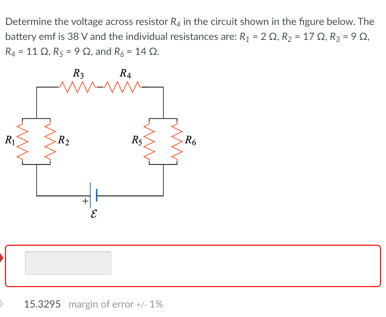 Solved Determine the voltage across resistor R4 in the | Chegg.com