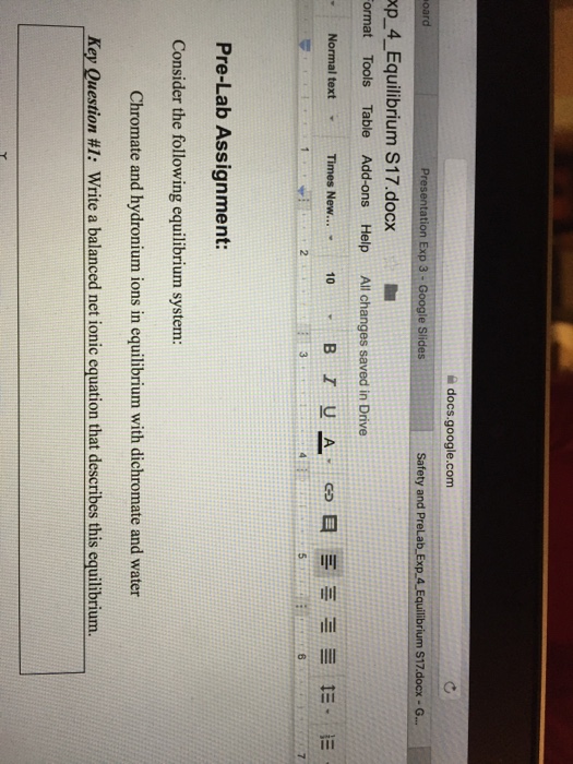 Solved Consider the following equilibrium system: Chromate | Chegg.com