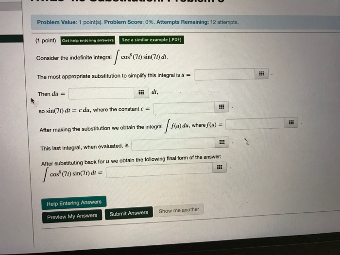 Solved Problem Value: 1 point(s). Problem Score: 0%. | Chegg.com