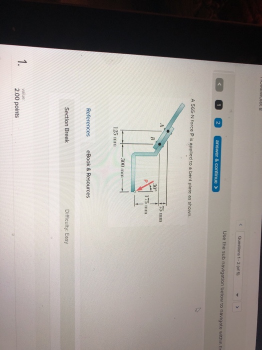 Solved 1-2 (of 5) Use the sub navigation below to navigate | Chegg.com